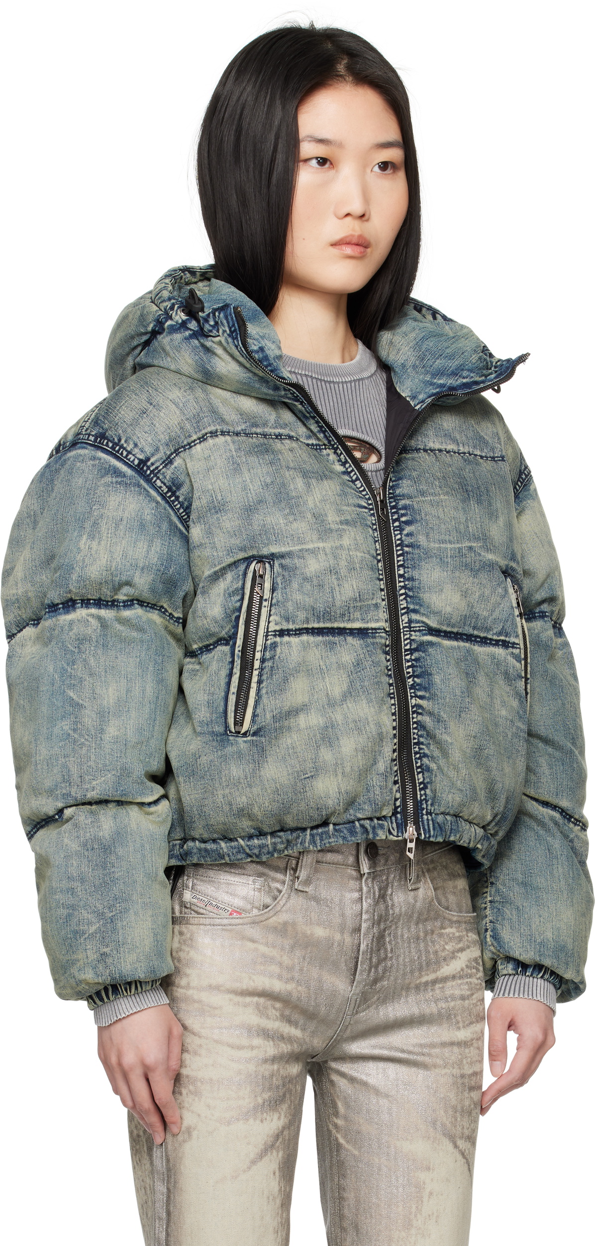 Diesel Blue W-Aves Denim Jacket Diesel