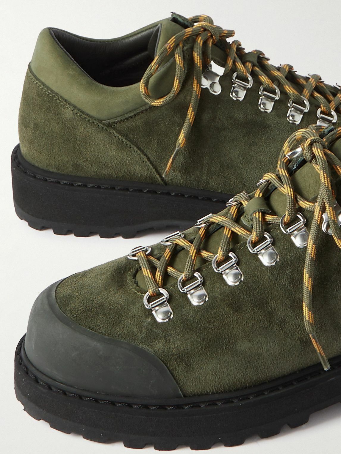 Diemme - Cornaro Rubber-Trimmed Suede Boots - Green Diemme