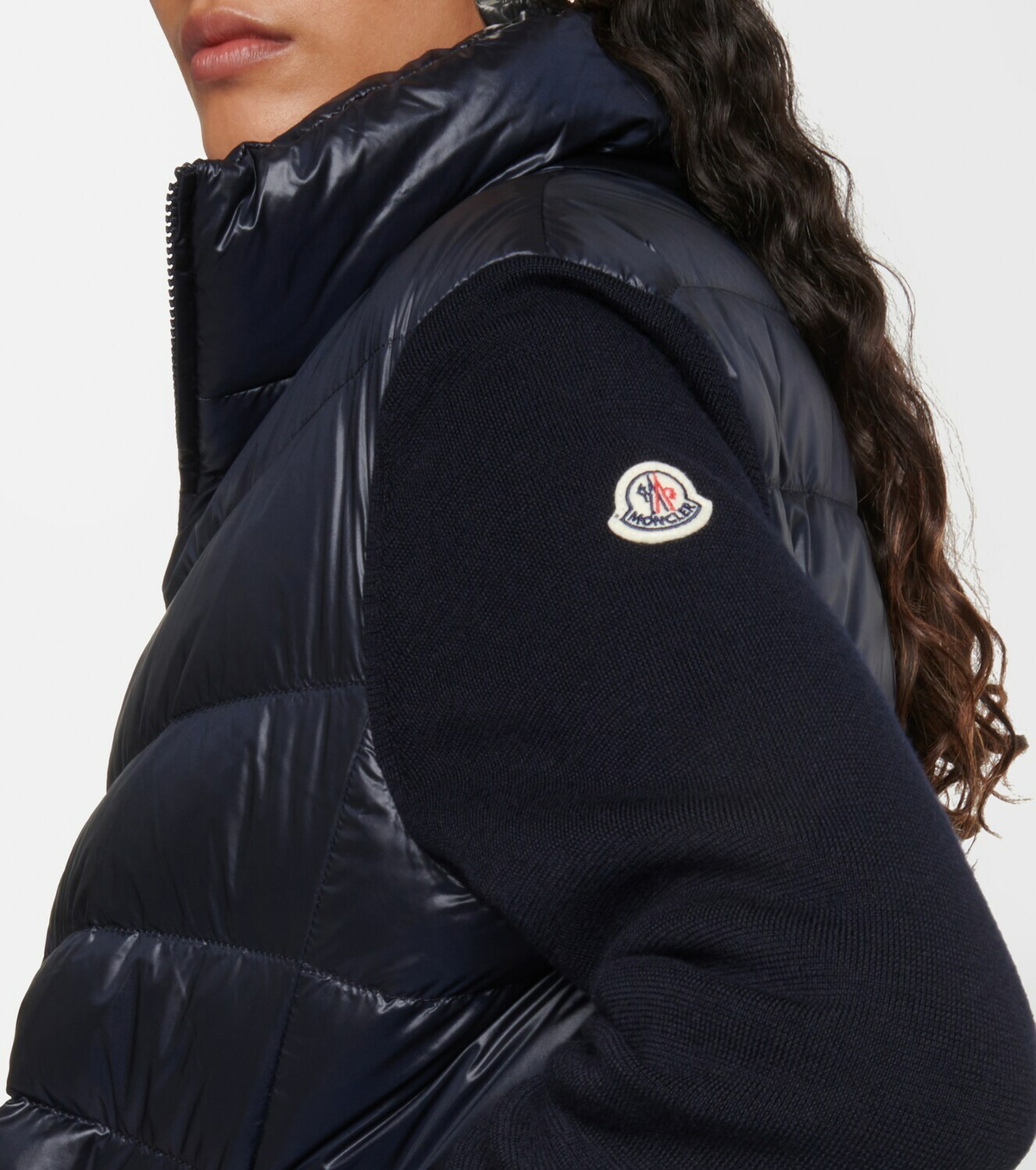 Moncler Wool and nylon puffer jacket Moncler