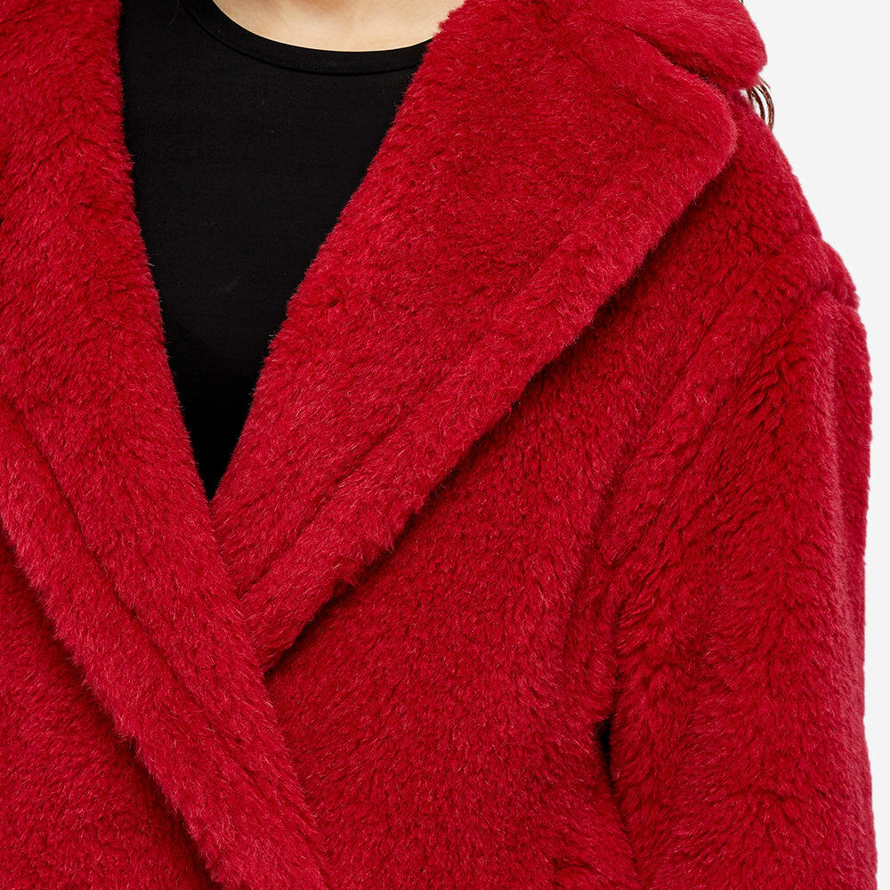 Max Mara Women's Teddy Coat in Red Max Mara