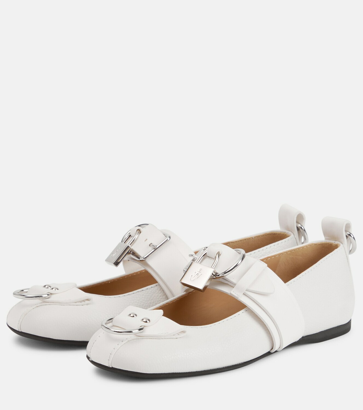 JW Anderson Lock leather ballet flats JW Anderson