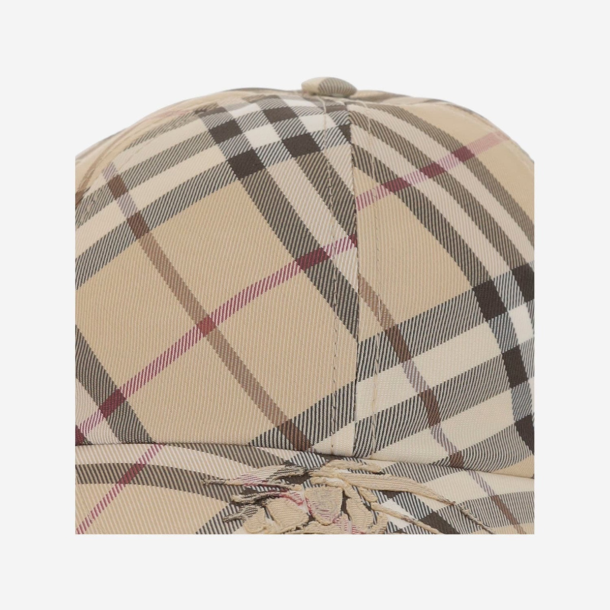 Burberry Baseball Cap With Check Pattern Burberry