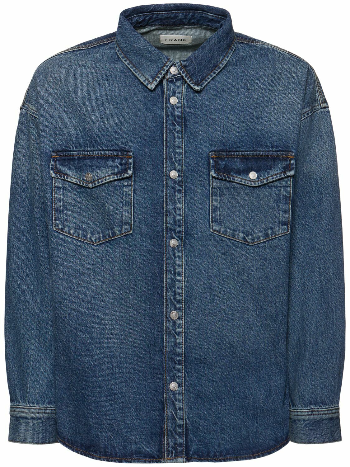 FRAME L/s Relaxed Double Pocket Shirt Frame Denim