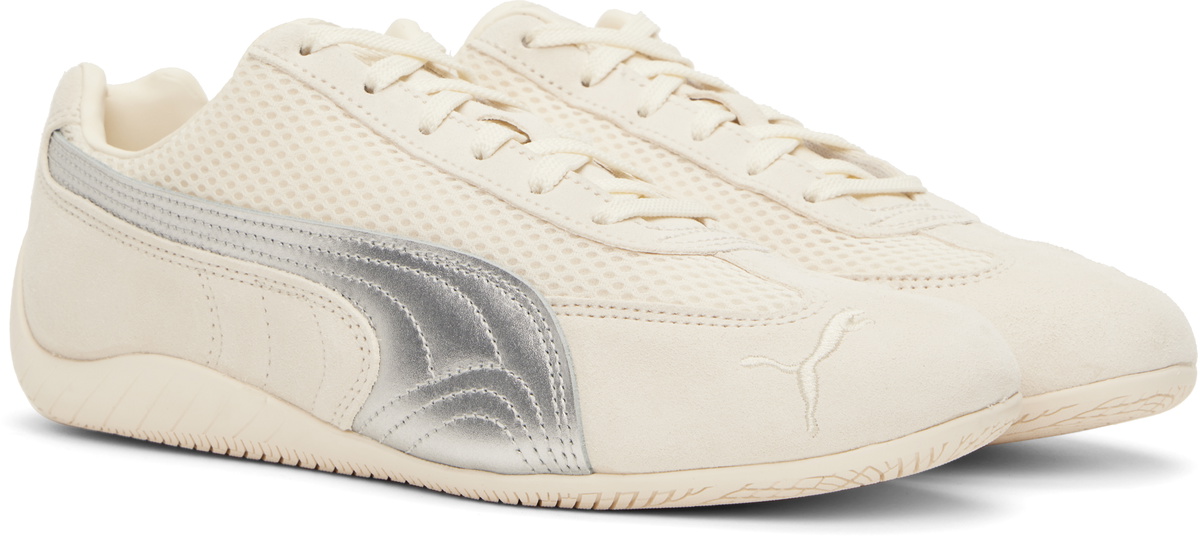 PUMA Beige & Silver Speedcat Premium Sneakers Puma