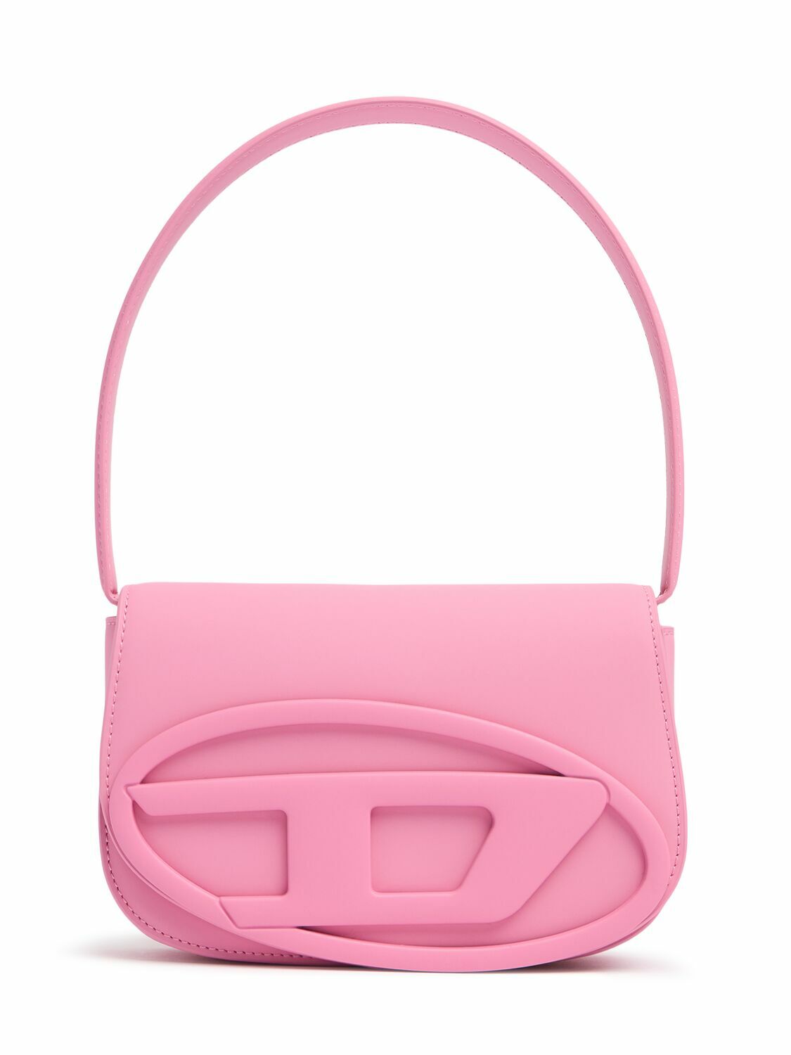 DIESEL 1dr Rubberized Leather Shoulder Bag Diesel