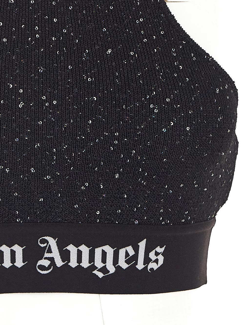 Palm Angels Knit Logo Halter Top Palm Angels