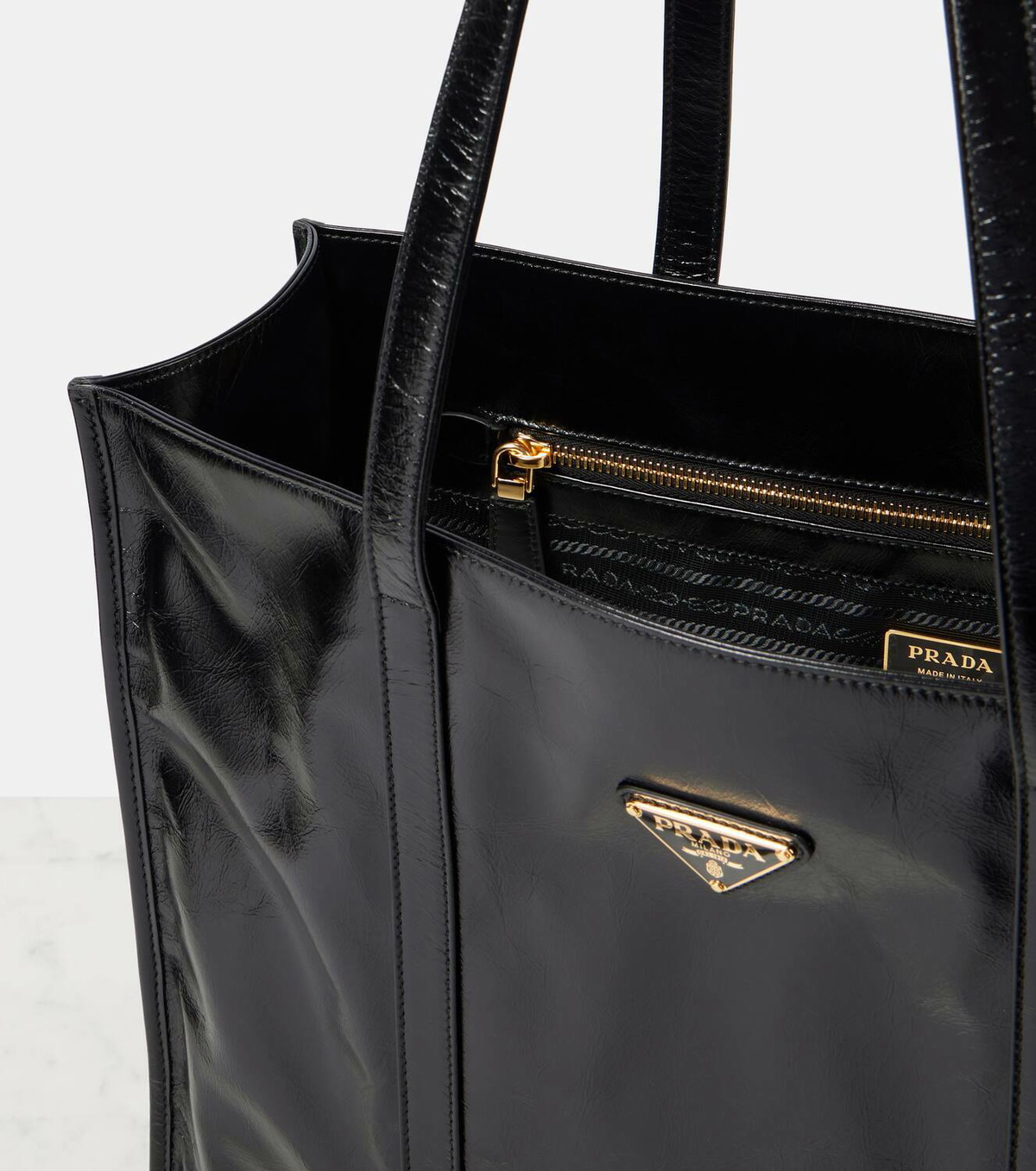 Prada Large leather tote bag Prada