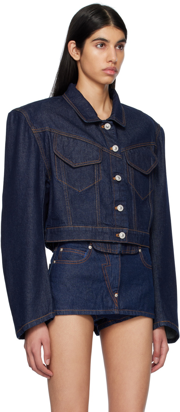 Pushbutton SSENSE Exclusive Blue Denim Jacket Pushbutton