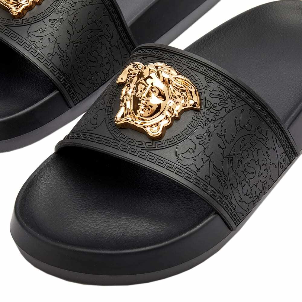 Versace Women's Medusa Head Slide in Black Versace