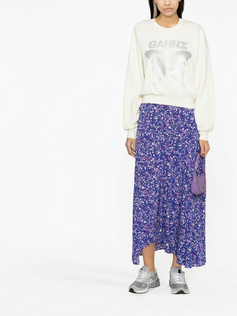 GANNI - Butterfly Organic Cotton Sweatshirt GANNI