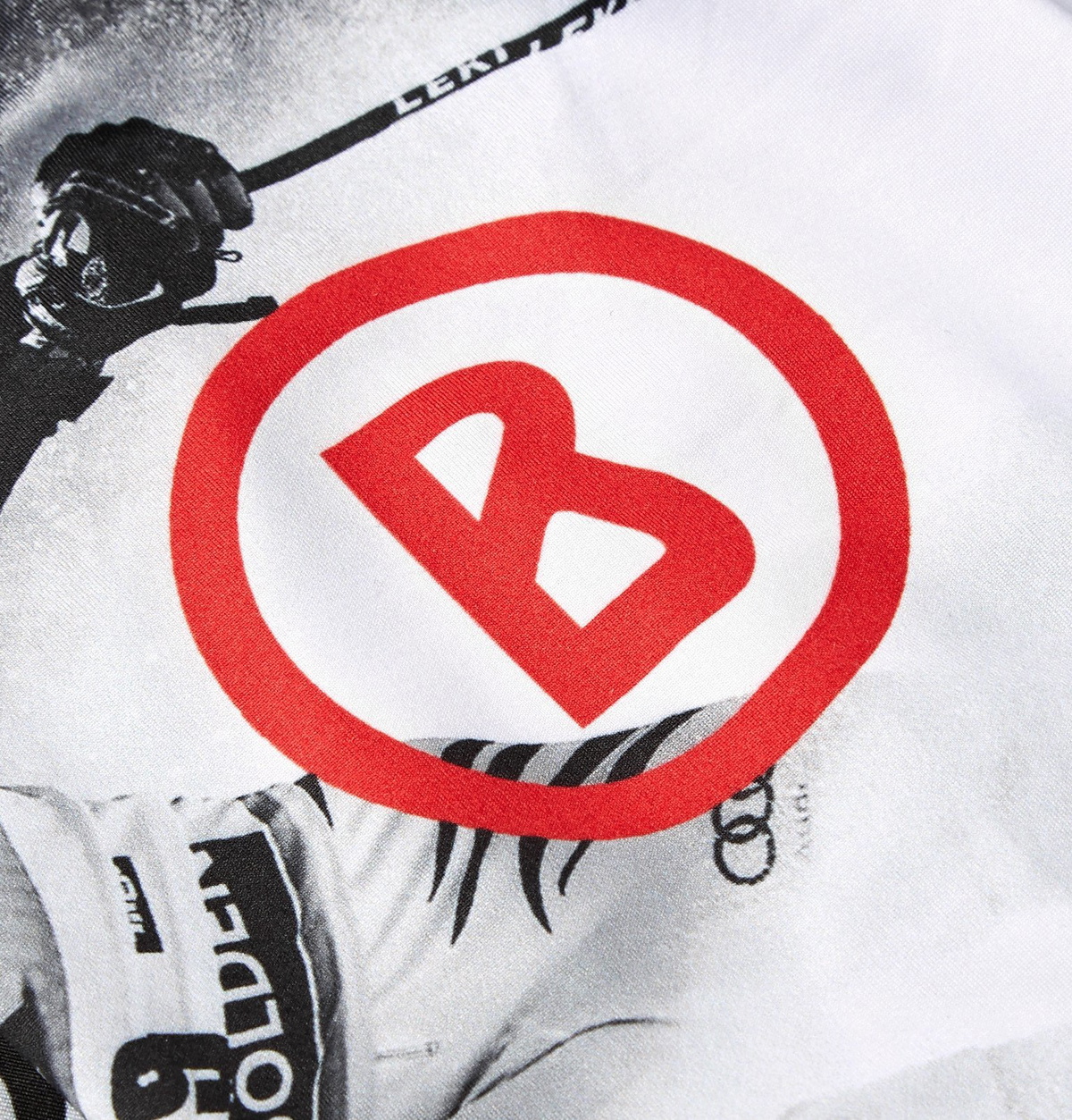 Bogner - Verti Printed Stretch-Jersey Half-Zip Base Layer - Gray Bogner