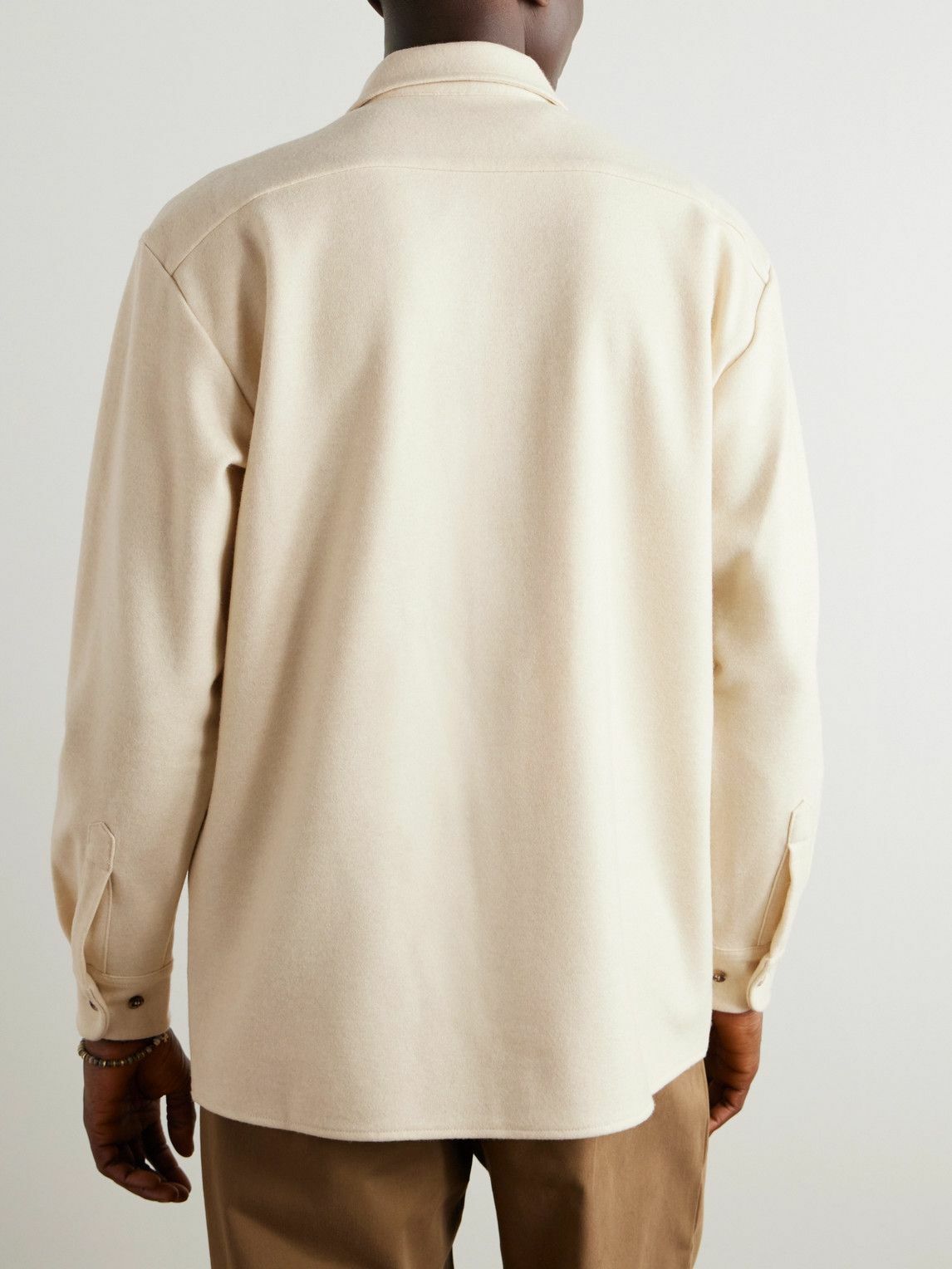 Ghiaia Cashmere - Wool Overshirt - Neutrals Ghiaia Cashmere