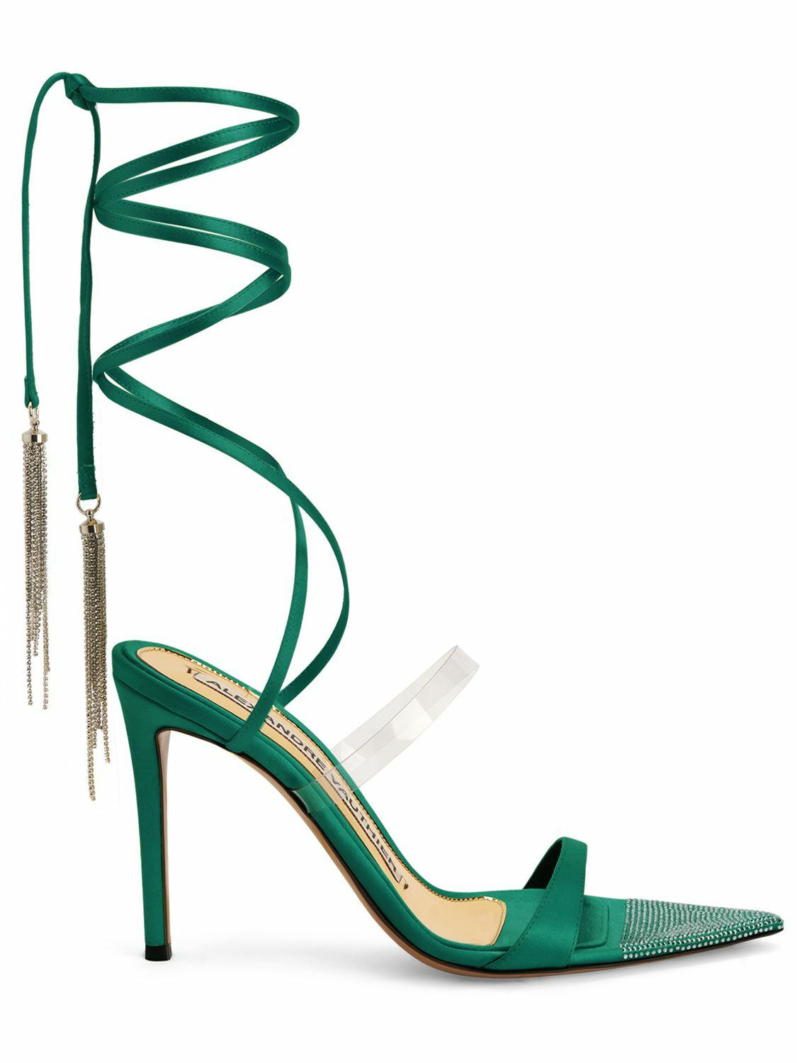ALEXANDRE VAUTHIER - 105mm Satin & Pvc Sandals Alexandre Vauthier