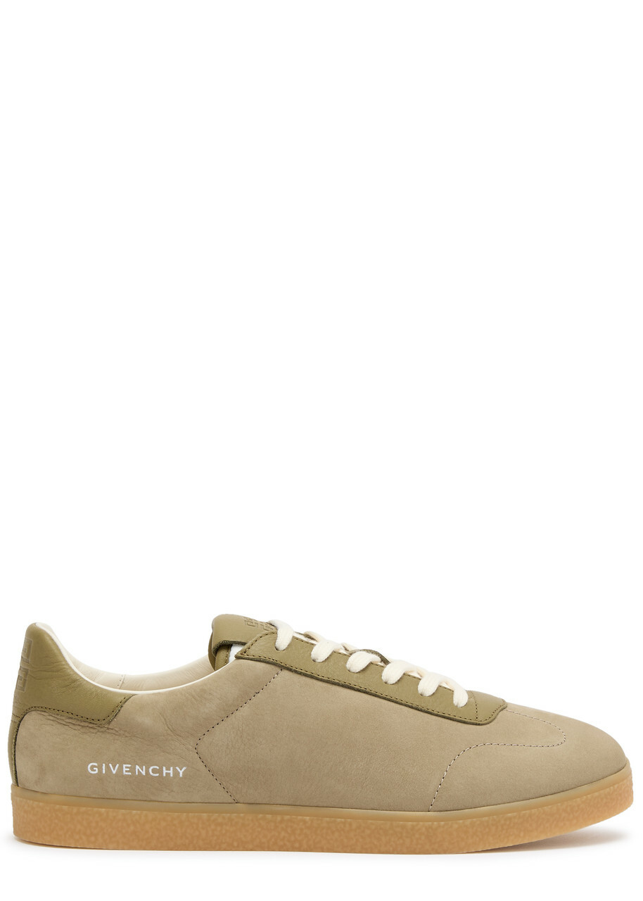 Givenchy Town Panelled Nubuck Sneakers Green Givenchy