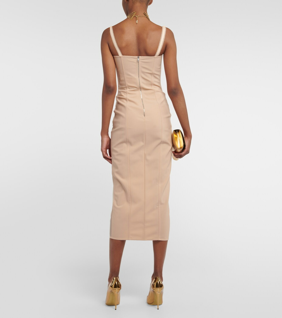 Dolce&Gabbana - x Kim semi-sheer midi dress Dolce & Gabbana