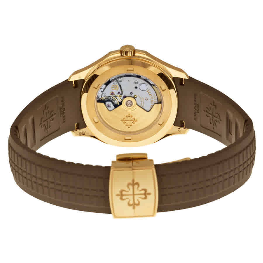 Patek Philippe Aquanaut Brown Dial 18k Rose Gold Brown Rubber Automatic ...