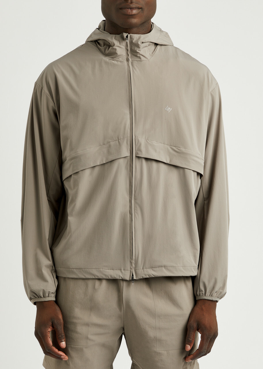 Represent 247 Hooded Shell Jacket Grey Represent