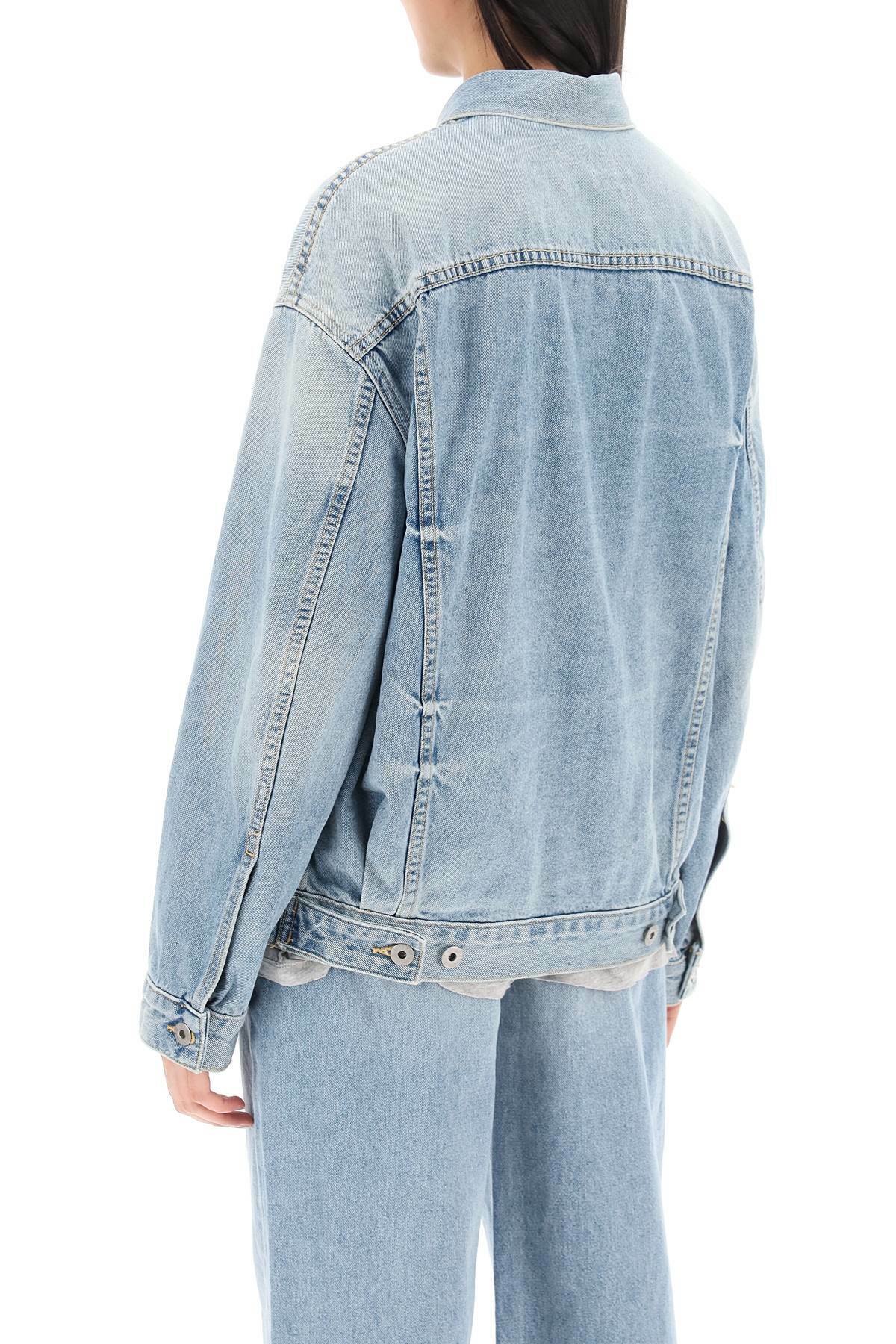 INTERIOR oversized denim jacket Light blue Interior