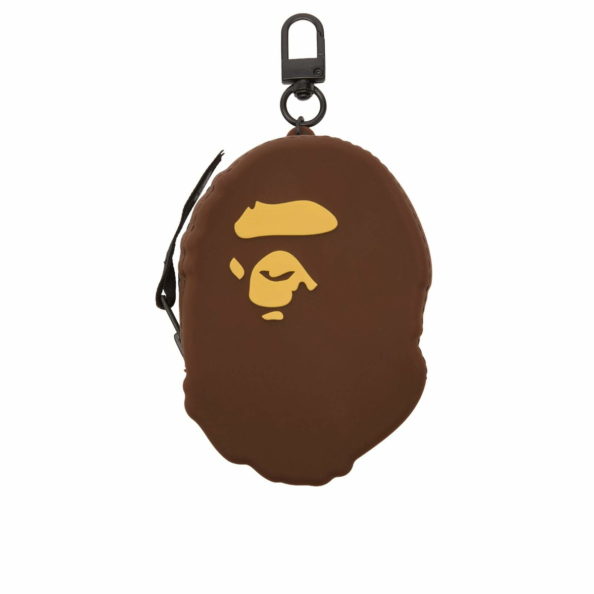 A Bathing Ape Men's Ape Head Silicon Coin Case in Brown A Bathing Ape