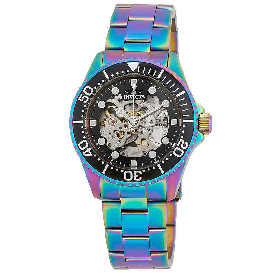 Invicta Pro Diver Automatic Black Dial Iridescent Mens Watch 25341 Invicta