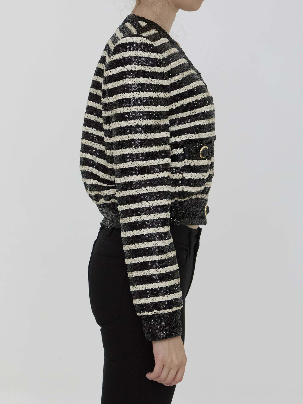 Balmain Sequined Cropped Jacket Balmain