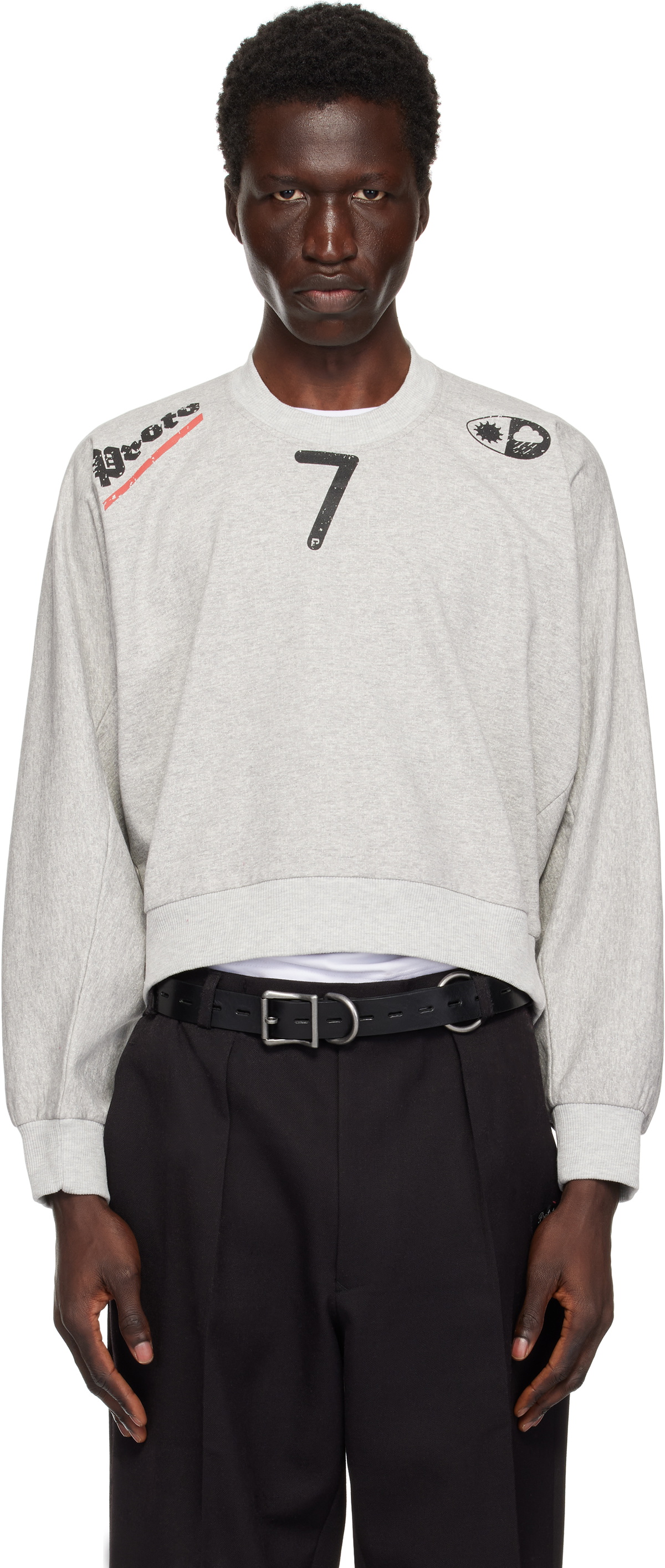 Prototypes Gray Shrunken Sweatshirt PROTOTYPES