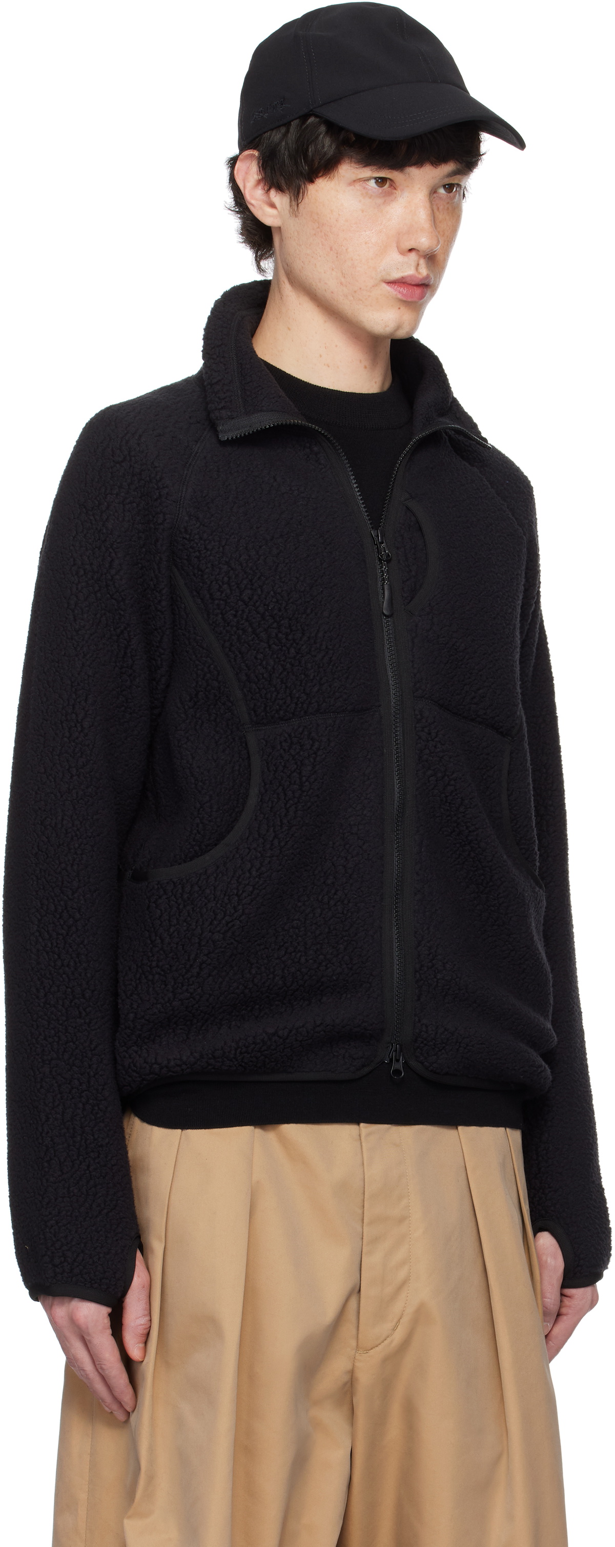 Snow Peak Black Thermal Boa Fleece Jacket Snow Peak