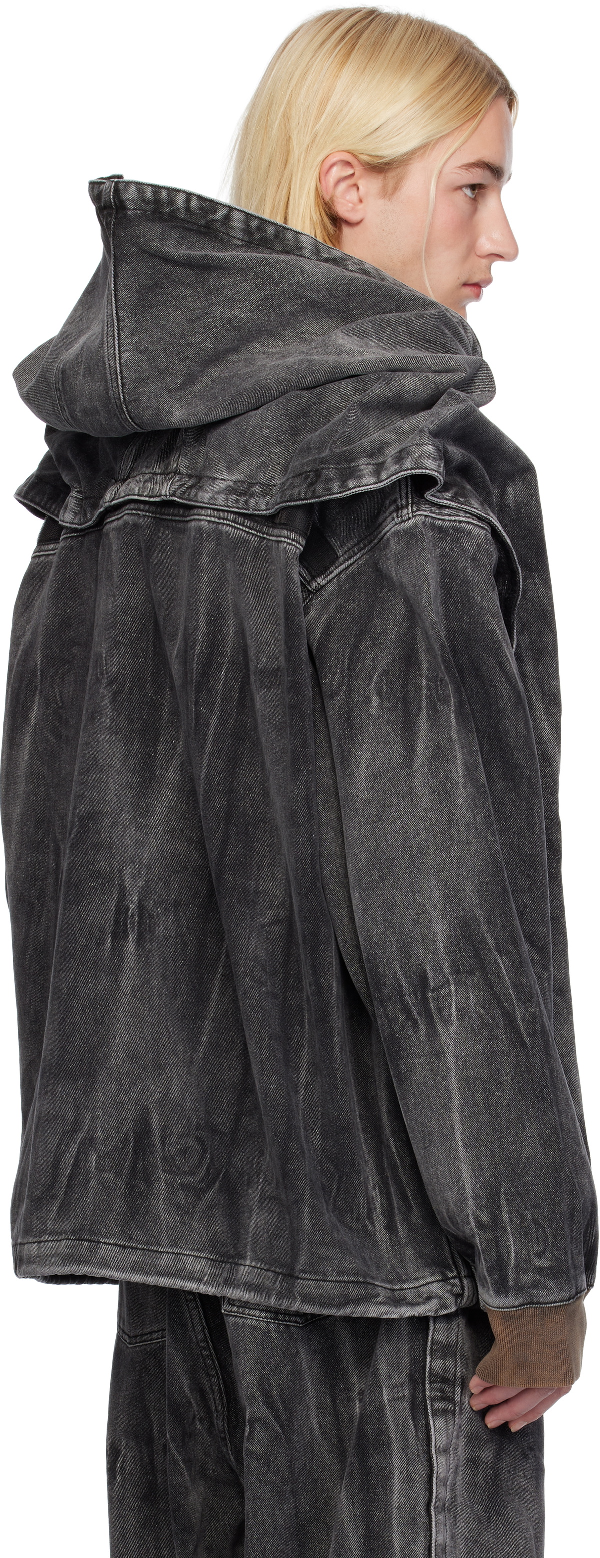 Y/Project Black Velcro Denim Jacket Y/Project