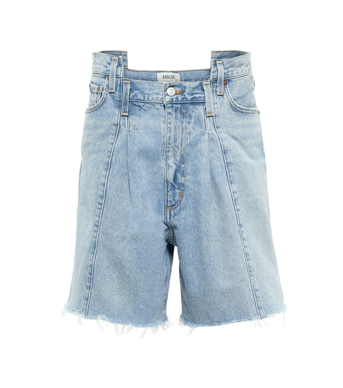 Agolde - Pieced Angled denim Bermuda shorts AGOLDE