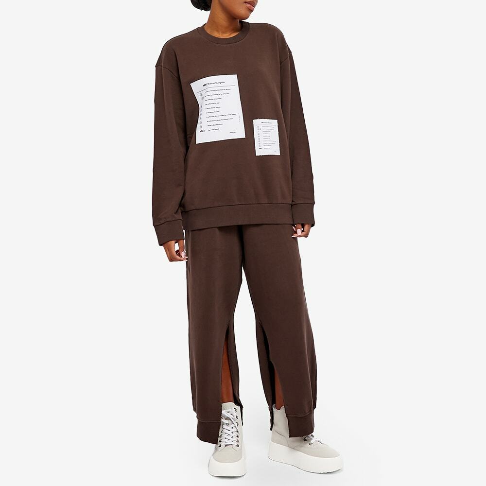 MM6 Maison Margiela Women's Split Leg Sweat Pant in Chocolate MM6 ...