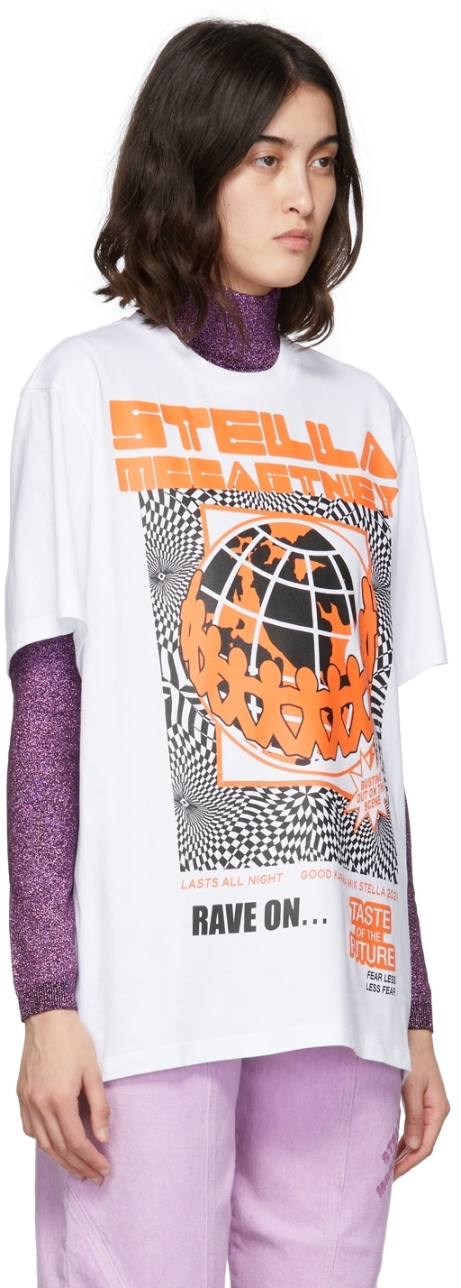 Stella McCartney White Rave T-Shirt Stella McCartney