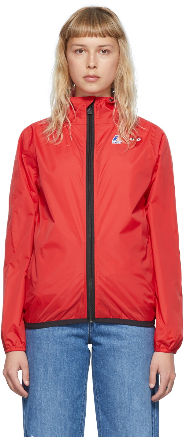 COMME des GARÇONS PLAY Red K-Way Edition Nylon Jacket Comme des Garcons ...
