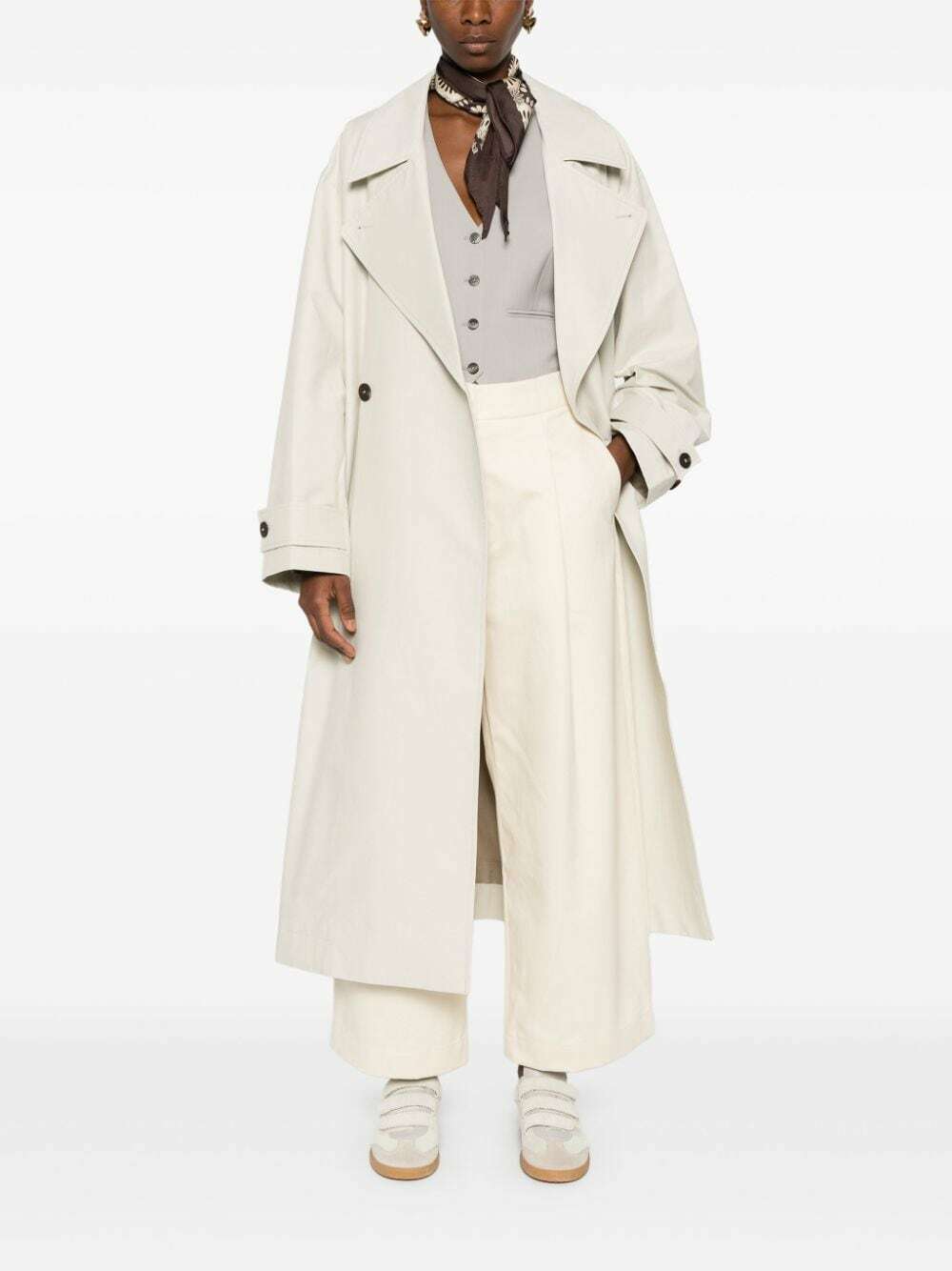 STUDIO NICHOLSON - Double-breasted Belted Coat Studio Nicholson