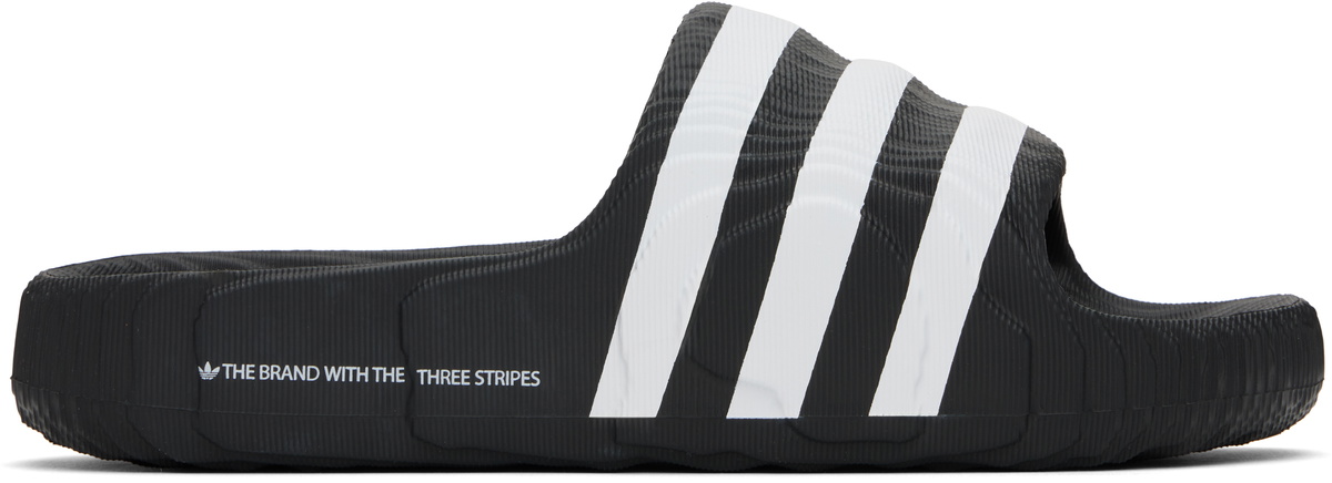 adidas Originals Black Adilette 22 Pool Slides adidas Originals
