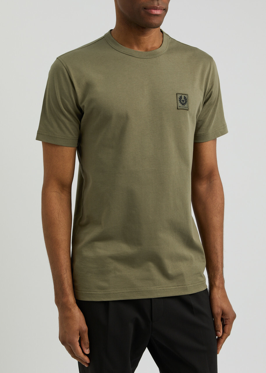 Belstaff Logo Cotton T-shirt Green Belstaff
