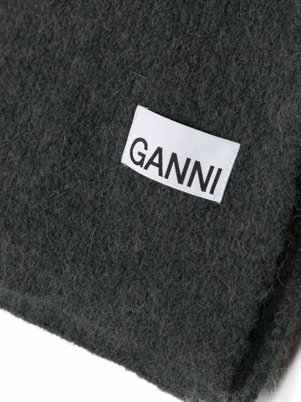 GANNI - Logo Wool Scarf GANNI