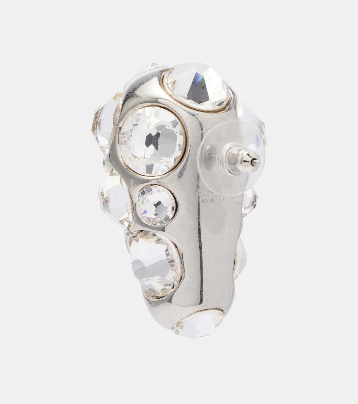 Acne Studios Asymmetric embellished earrings Acne Studios