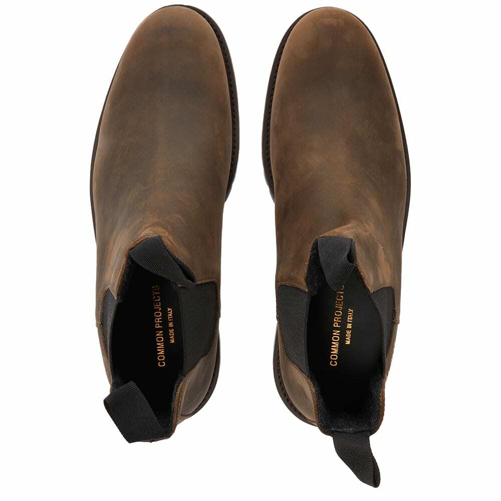 Common Projects Men's Winter Chelsea Boot in Dark Brown Common Projects