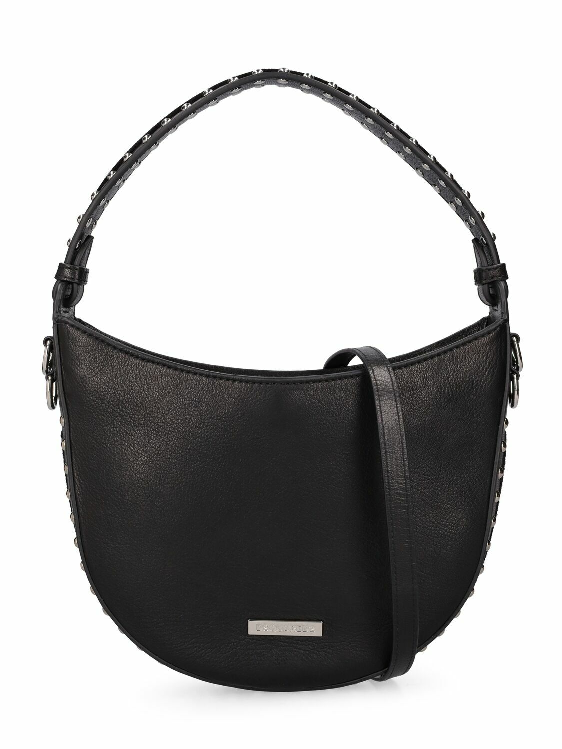 DSQUARED2 - Studded Vintage Leather Shoulder Bag Dsquared2