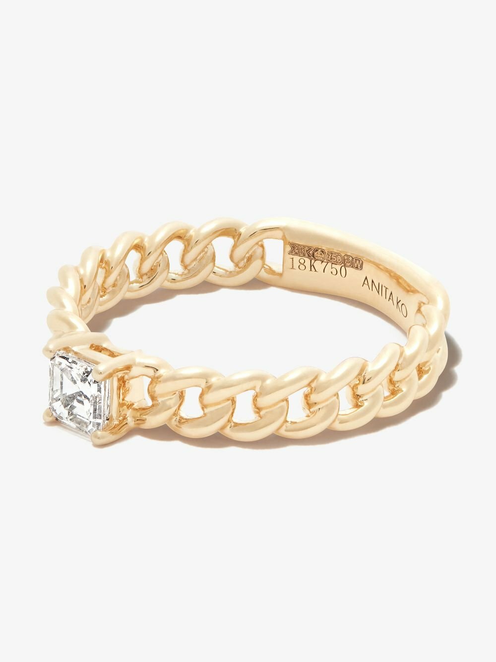 Anita Ko 18k Yellow Gold Chain Diamond Ring Anita Ko