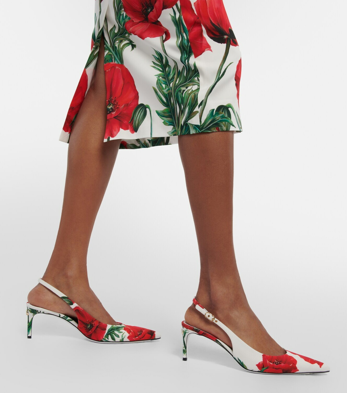 Dolce&Gabbana - Floral slingback pumps Dolce & Gabbana