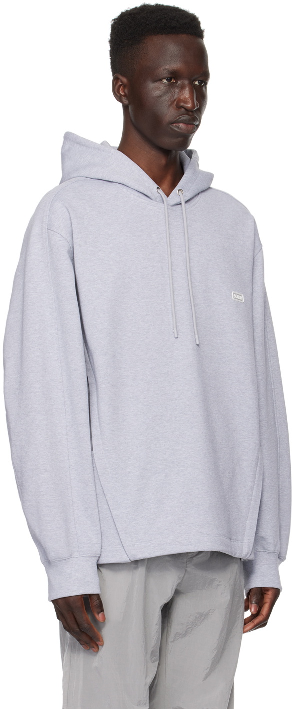 Solid Homme Gray Extension Hoodie Solid Homme
