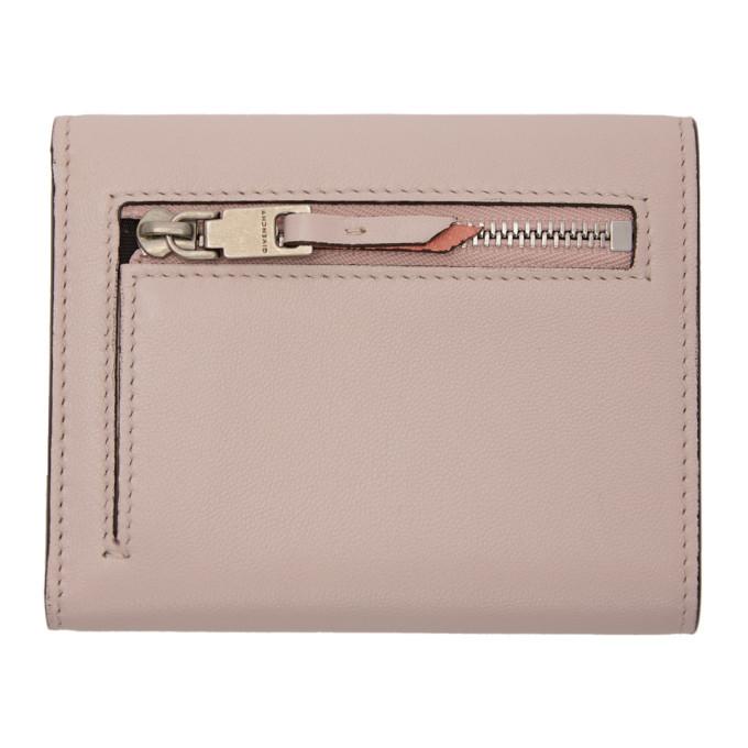 Givenchy Pink 4G Trifold Wallet Givenchy