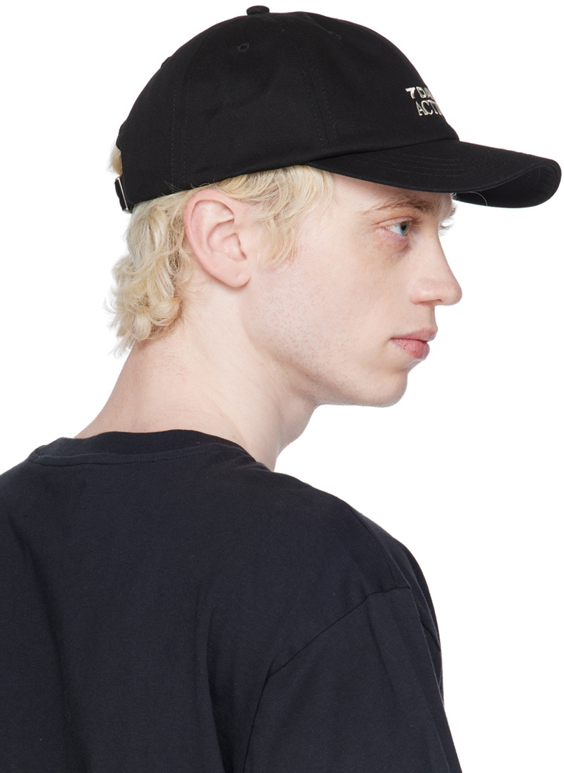 7 DAYS Active Black Embroidered Logo Cap 7 Days Active