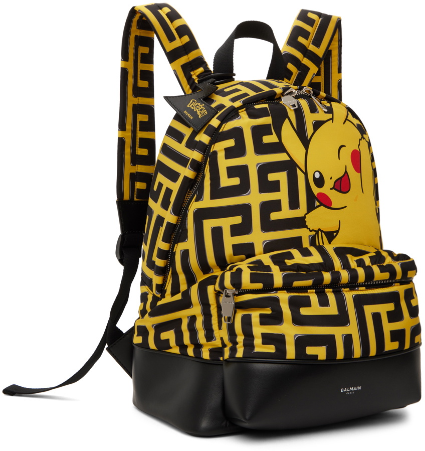Balmain Black & Yellow Pokémon Edition City Backpack Balmain