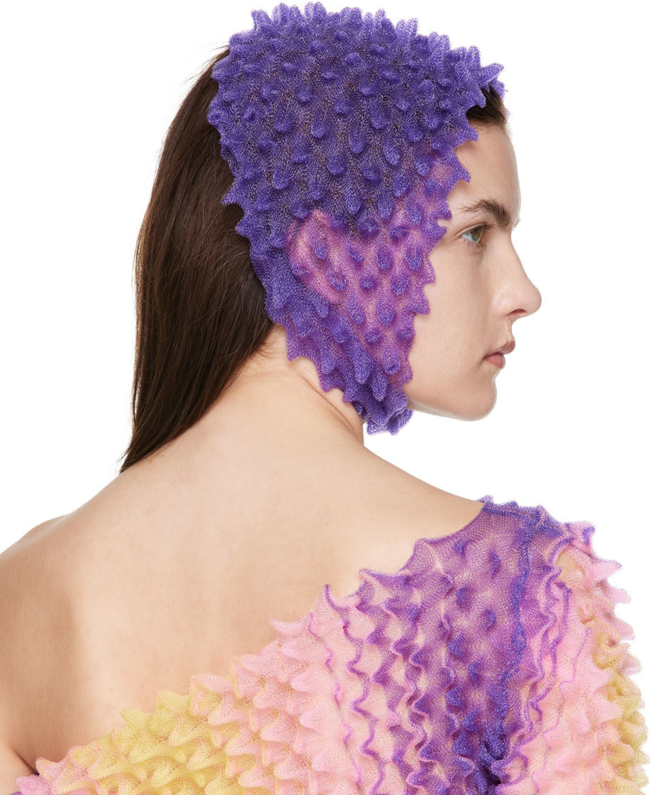 Chet Lo Purple Spiky Swimming Cap Chet Lo