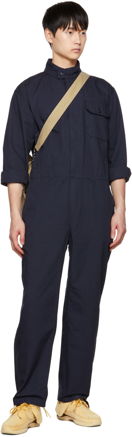 Engineered Garments Navy Racing Jumpsuit Engineered Garments