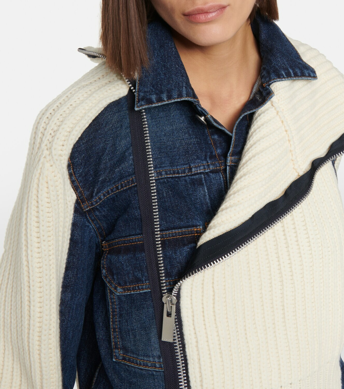 Sacai Hybrid bomber jacket Sacai