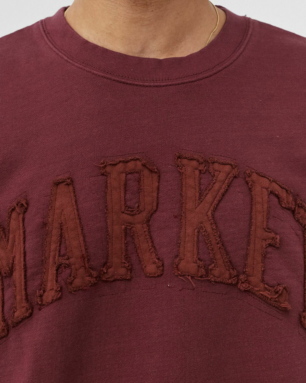Market Market Vintage Wash Crewneck Red Sweatshirts MARKET