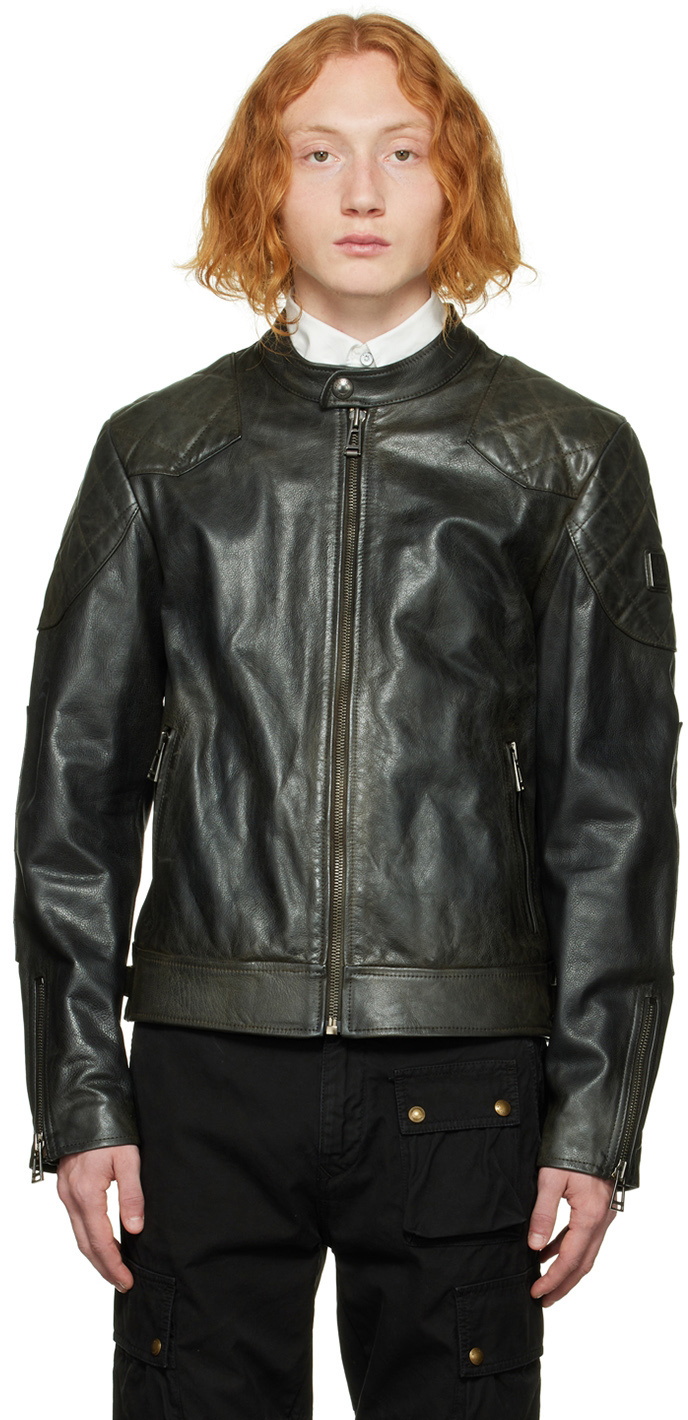 Belstaff Black Outlaw Leather Jacket Belstaff